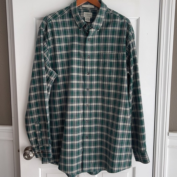 L.L. Bean | Shirts | Ll Bean Mens Scotch Plaid Flannel Shirt Traditional Fit Xl Tall | Poshmark